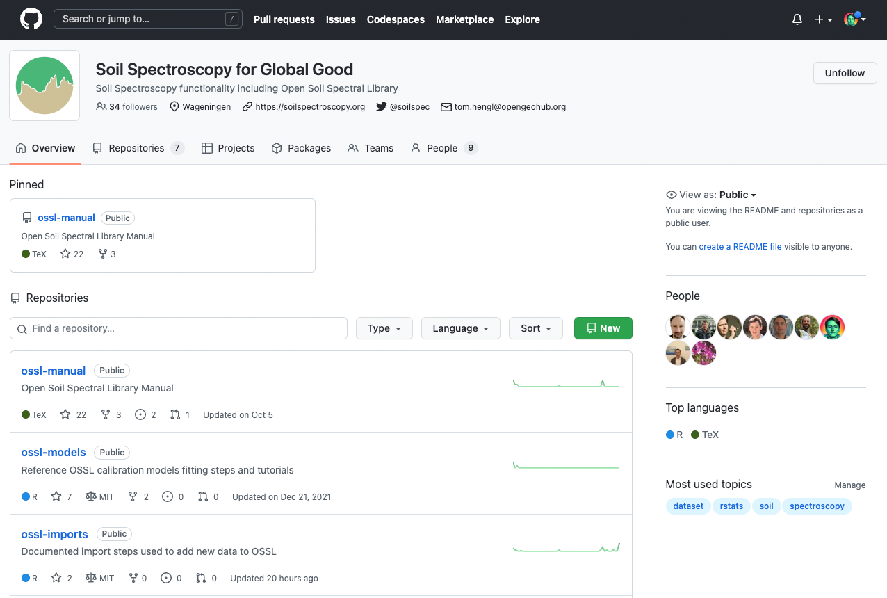 OSSL Updates - Soil Spectroscopy for Global Good